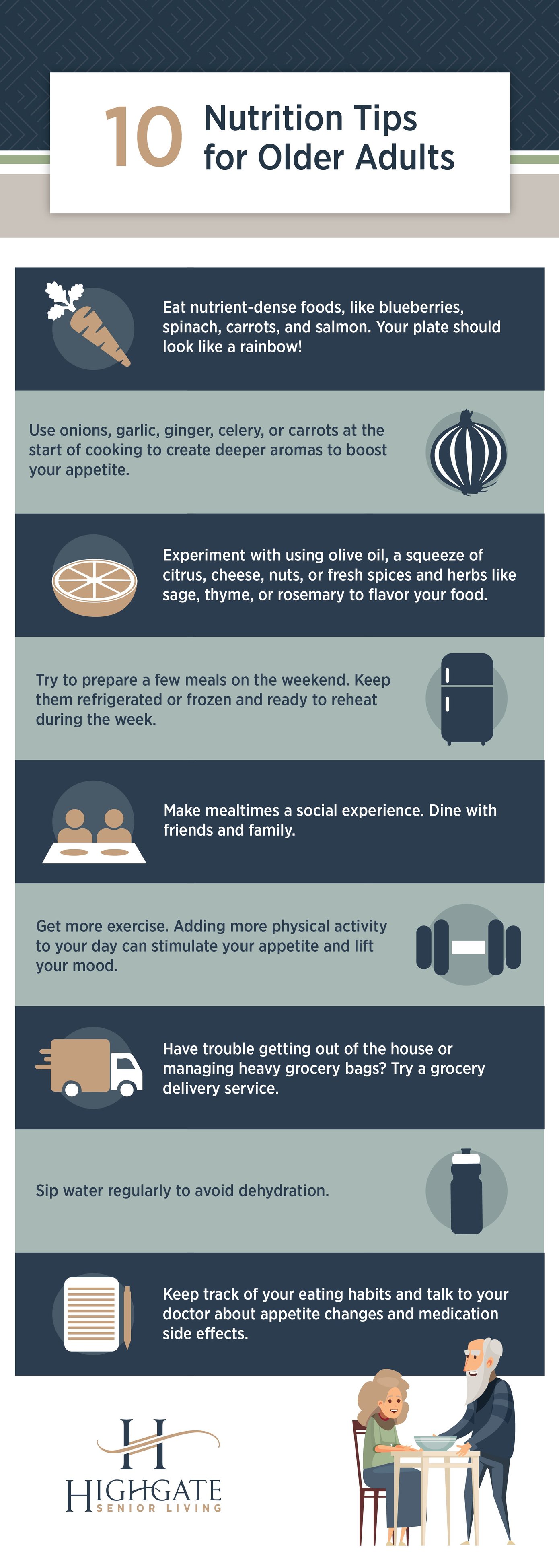 Infographic: 10 Nutrition Tips for Older Adults