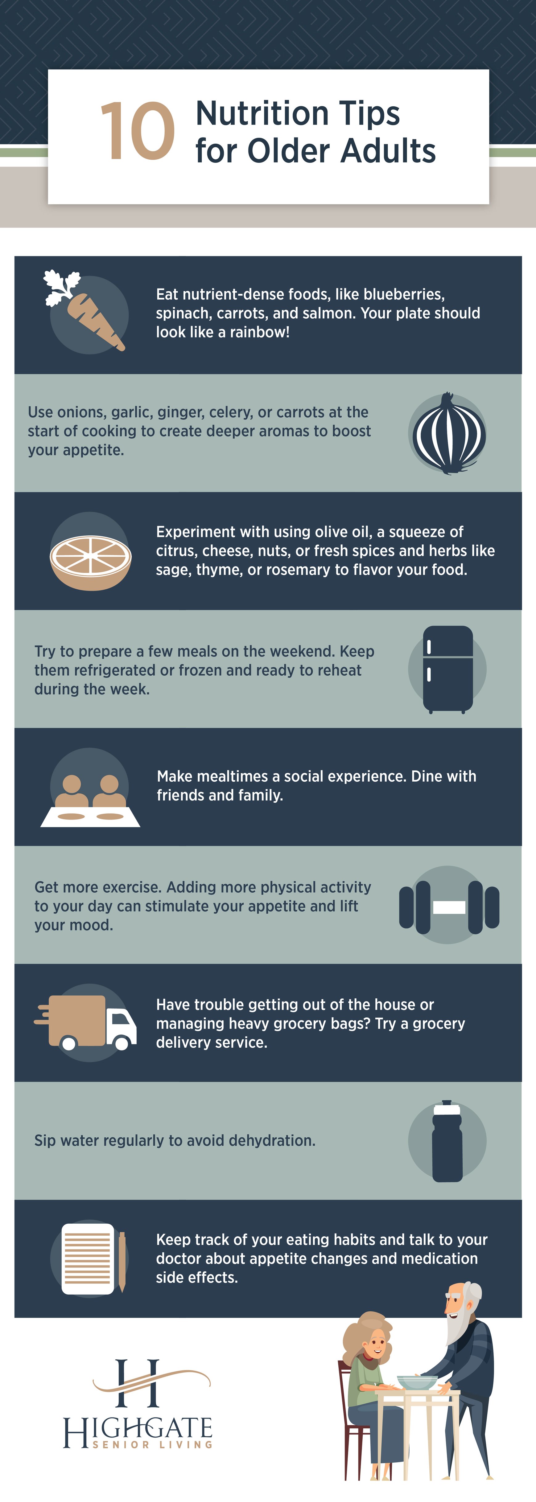 Infographic: 10 Nutrition Tips for Older Adults